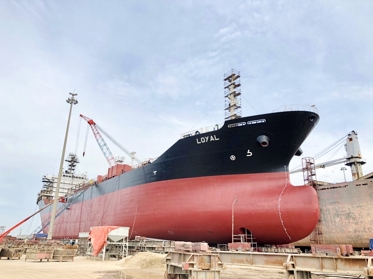 Completed repair of LOYAL vessel - NOSCO SHIPYARD