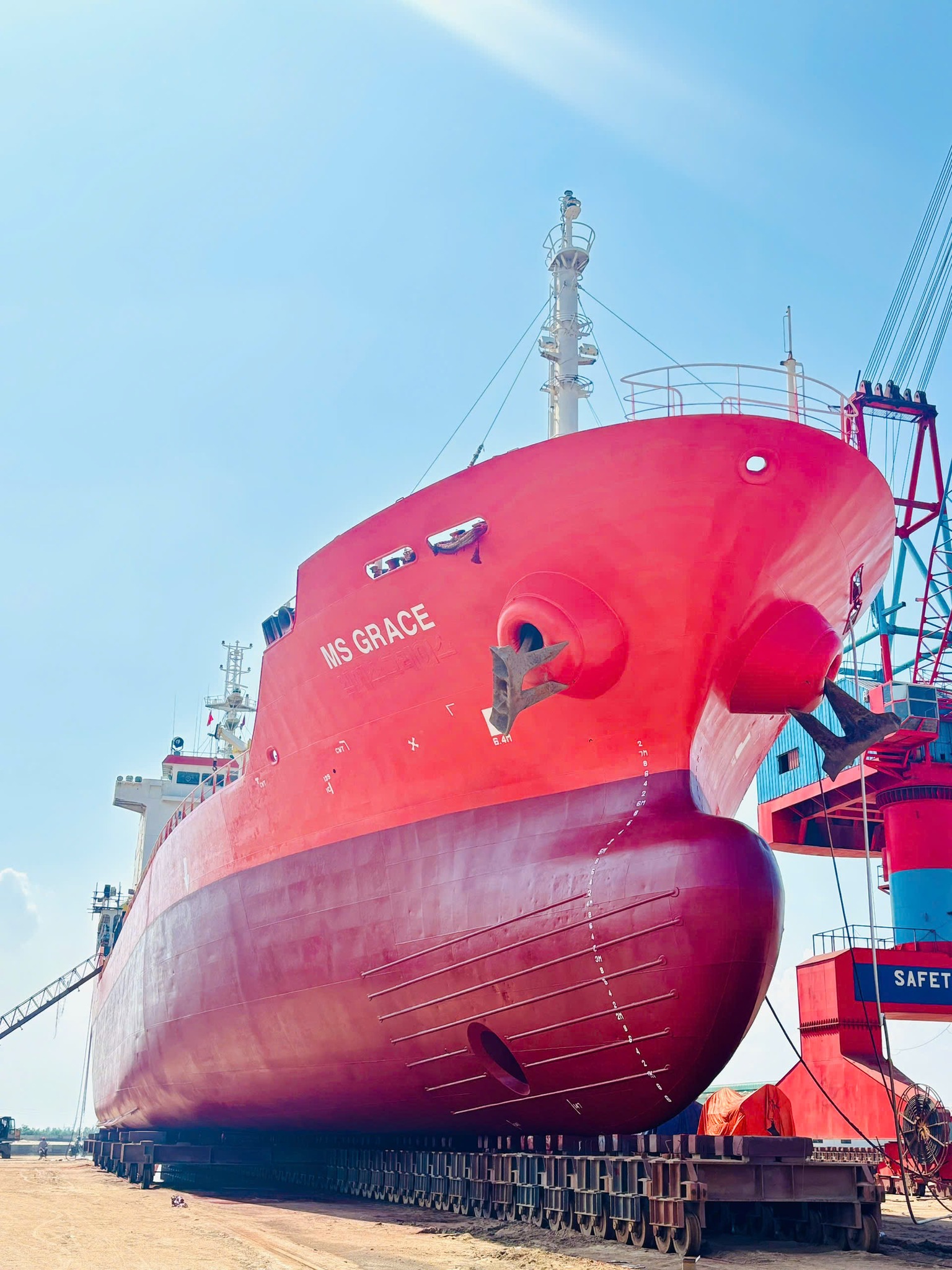 Welcome MS GRACE vessel to NOSCO Shipyard - NOSCO SHIPYARD